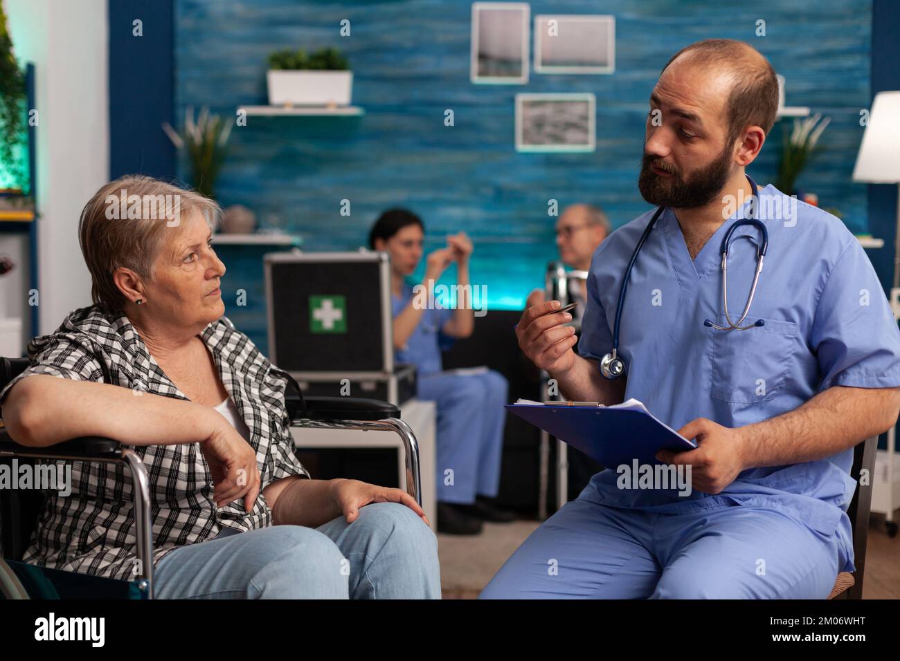 Female nurse taking notes on hi-res stock photography and images - Alamy