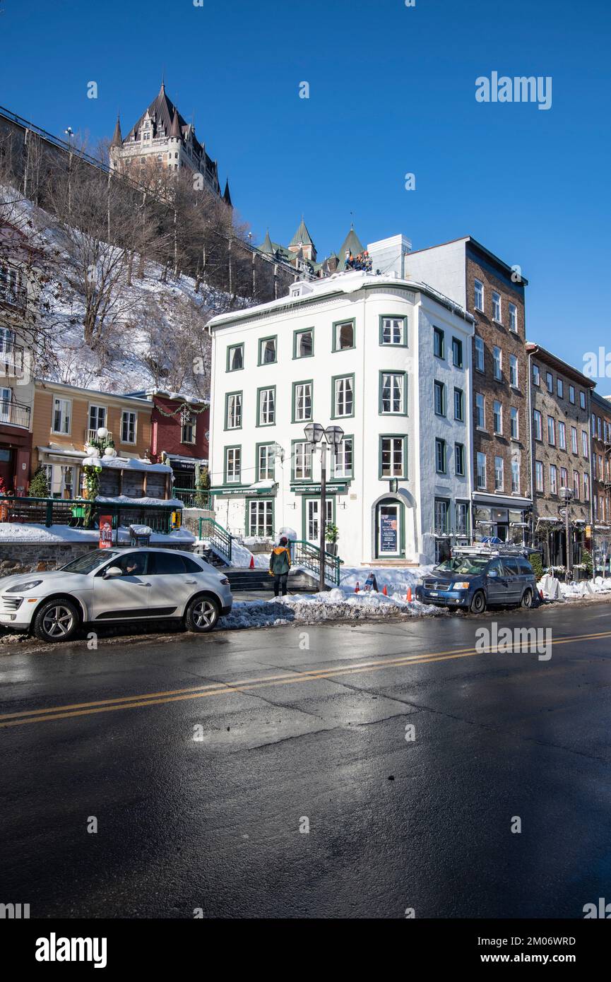 Old port in the lower town in Quebec City Stock Photo - Alamy