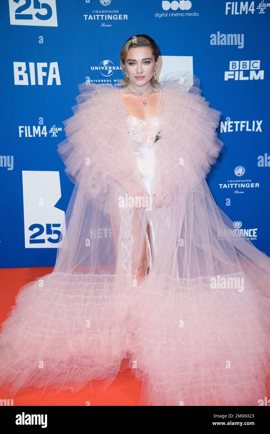 Florence Pugh attending the 25th British Independent Film Awards 2022 ...