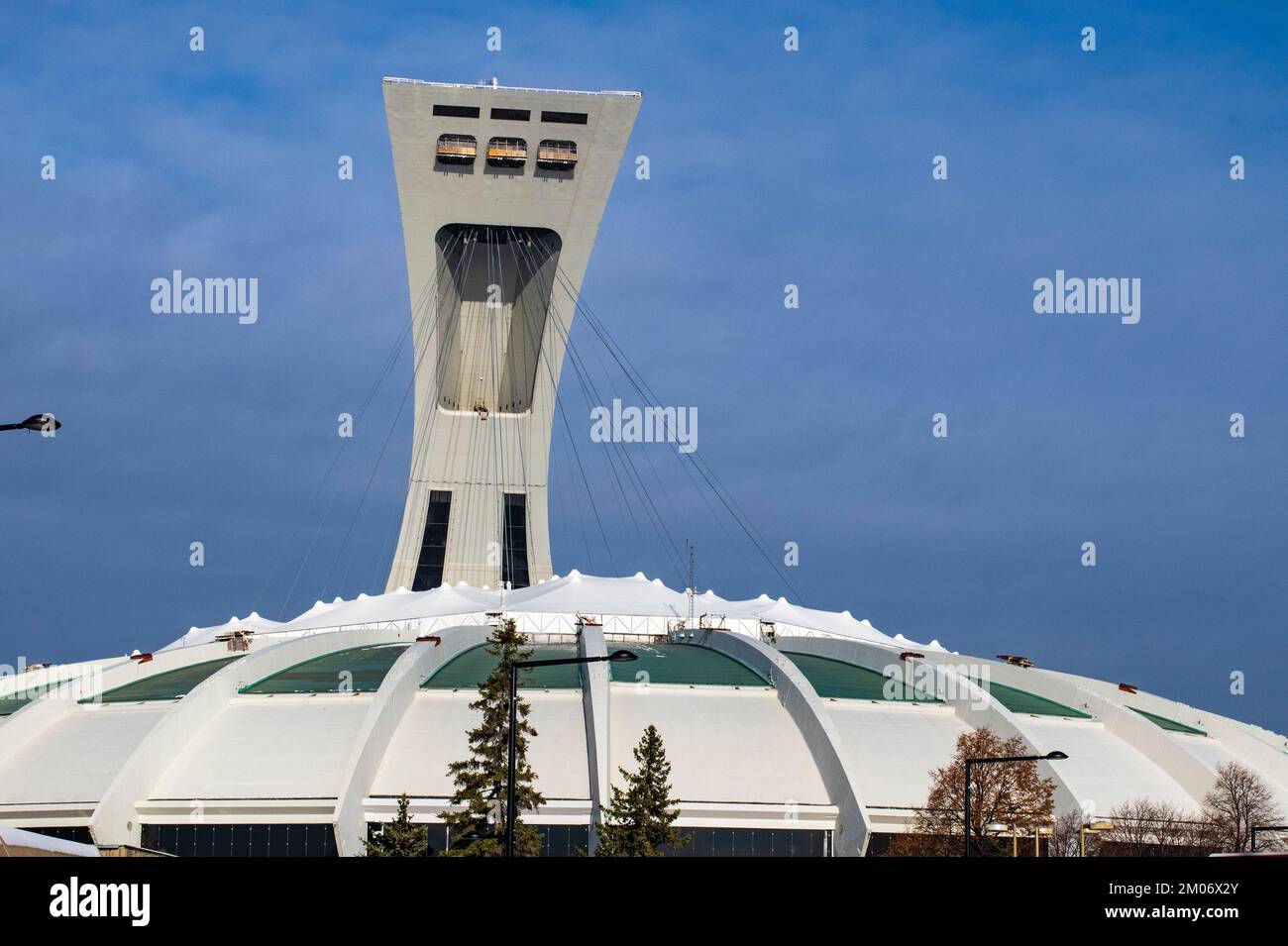 Tower and retractable roof at Olympic Stadium in Montreal, Quebec ...