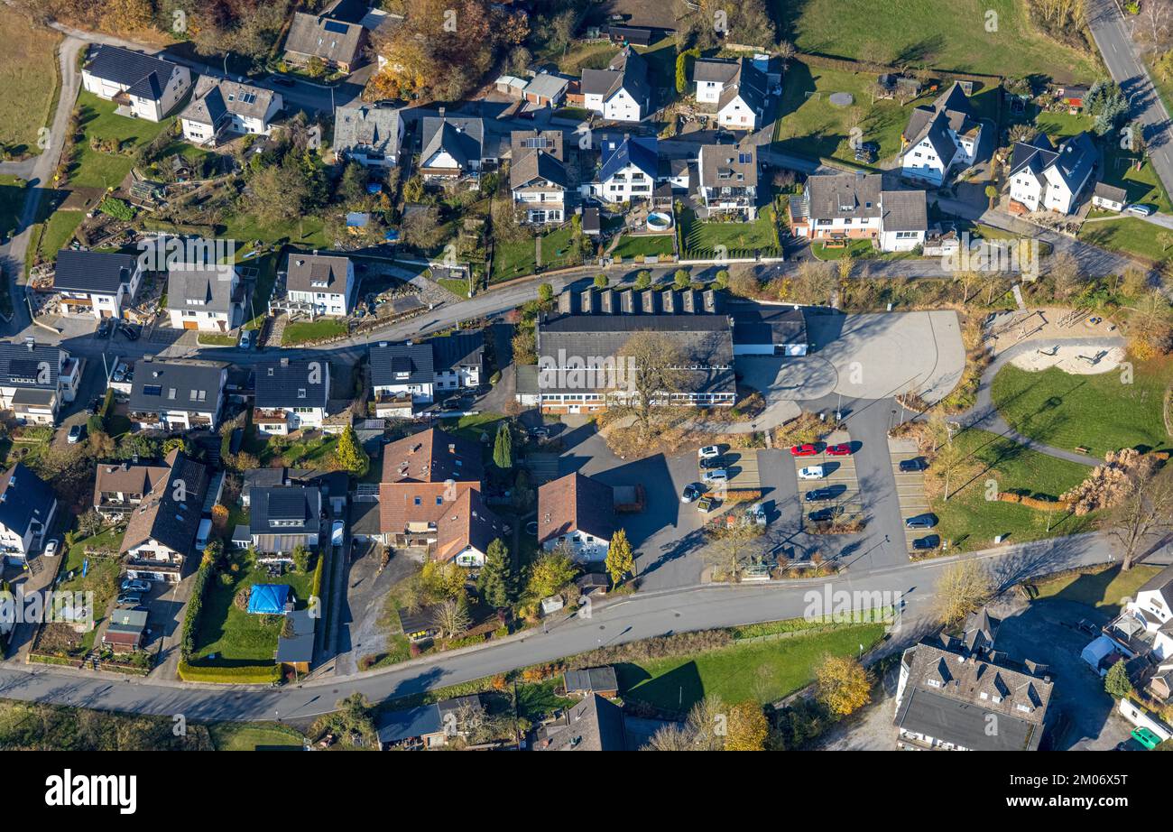 Aerial view, Schützenhalle Schützenbruderschaft St.Antonius Eisborn in ...