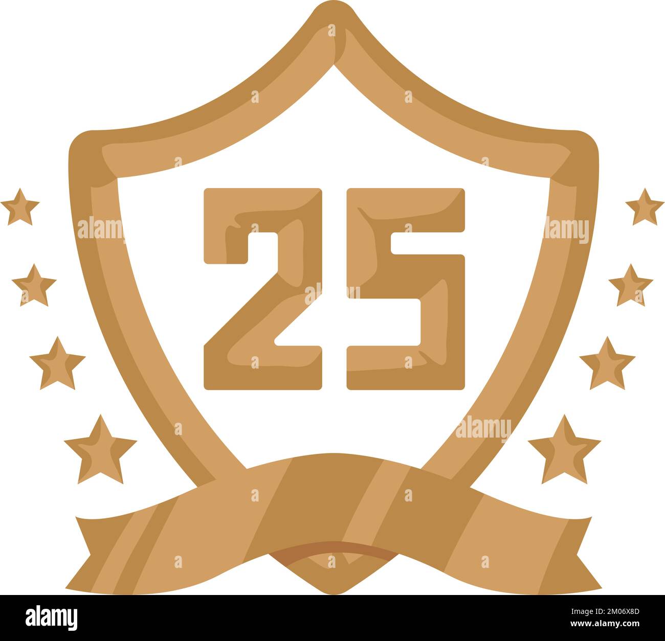25th anniversary badge Stock Vector Image & Art - Alamy