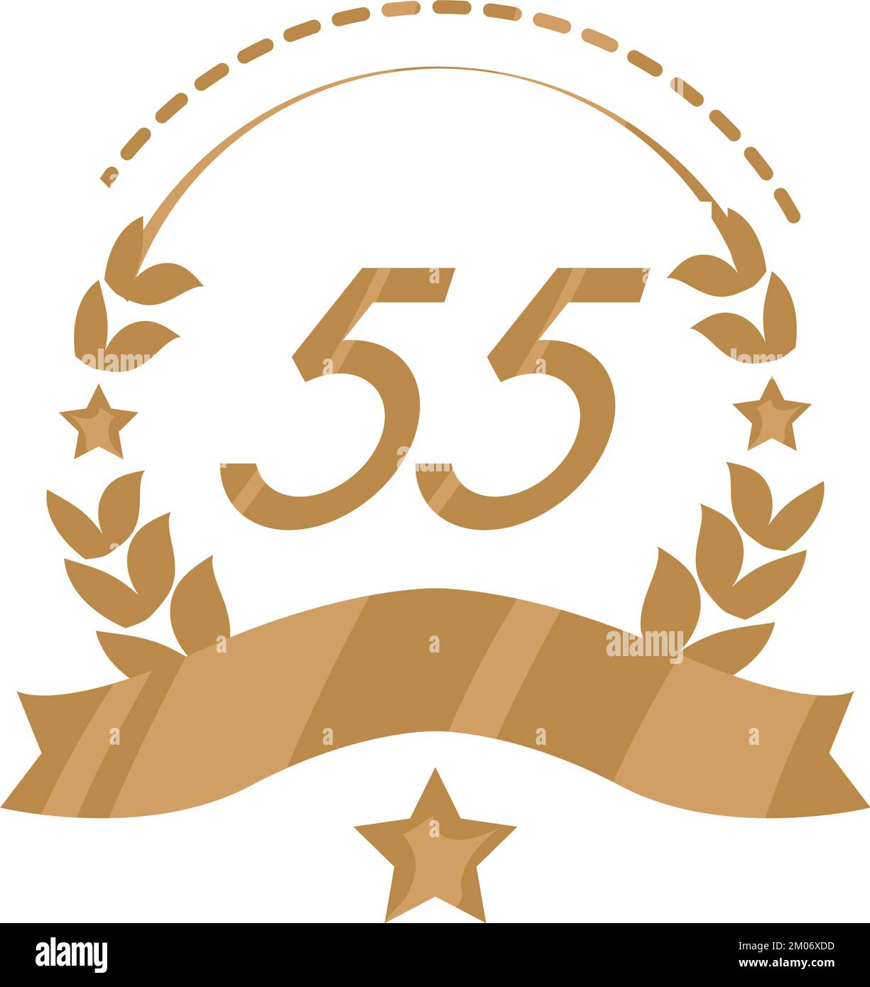 55th anniversary badge Stock Vector Image & Art - Alamy