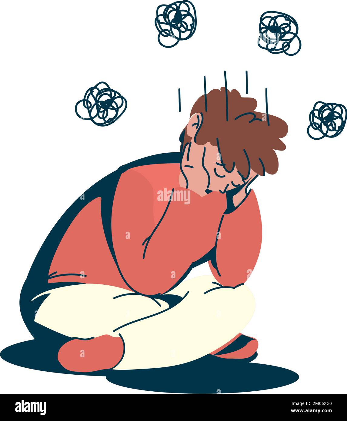 Scared man spooky Stock Vector Images - Alamy