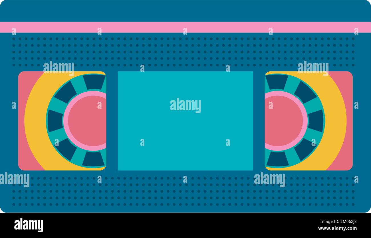 colored vhs cassette Stock Vector Image & Art - Alamy