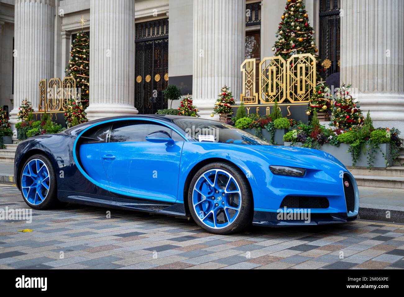 Bugatti Chiron parked outside Four Seasons Hotel, Hotel London, Ten ...