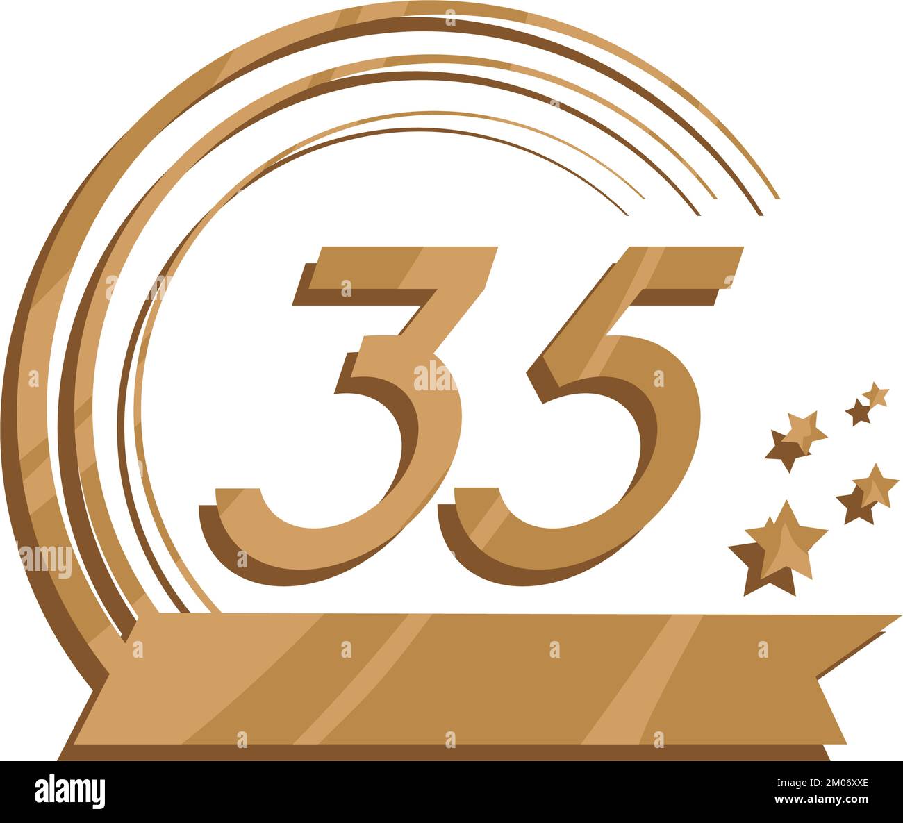 35th anniversary badge Stock Vector Image & Art - Alamy