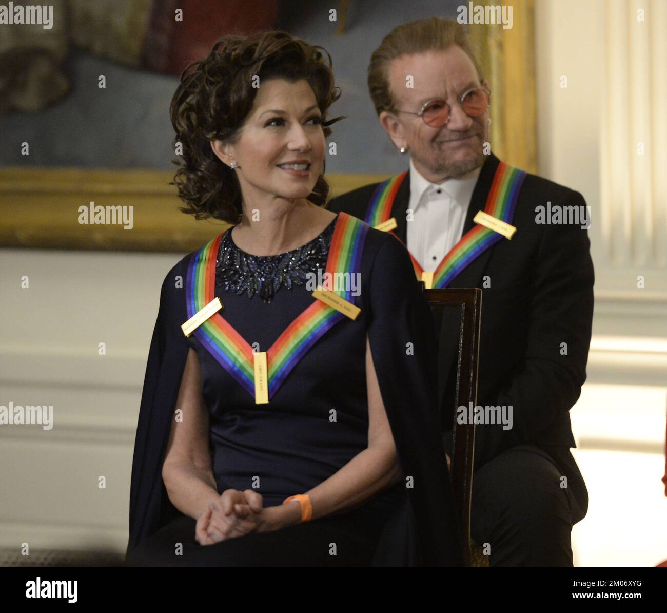 Washington, United States. 04th Dec, 2022. Amy Grant and Bono attend a ...
