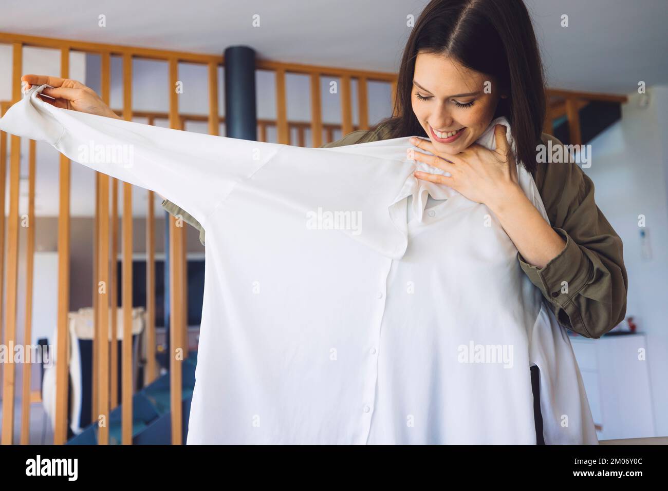 Woman ordering clothes hi-res stock photography and images - Alamy