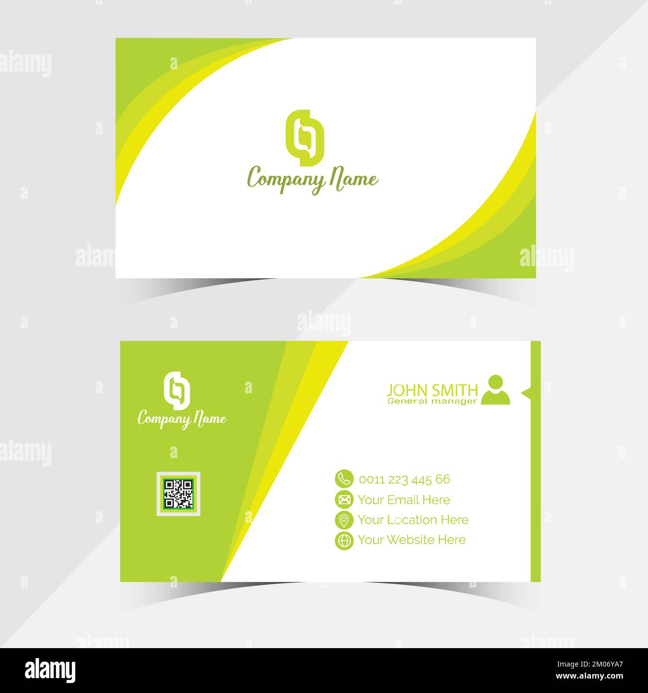 Modern and simple Business Card Design Vector Template Stock Vector ...
