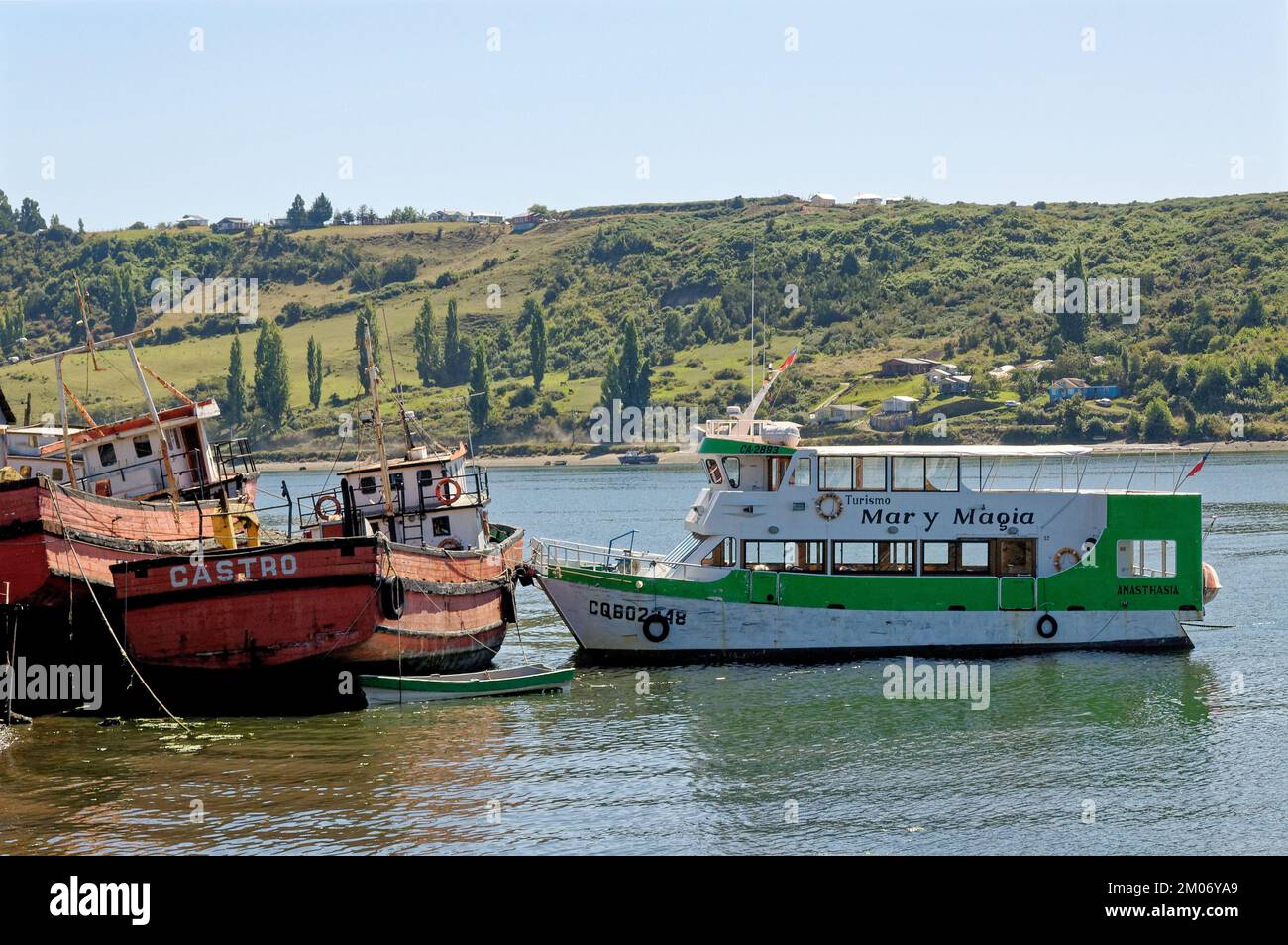 View of Golfo de Ancud - Castro Bay, Chilo Island in Chile's Lake ...