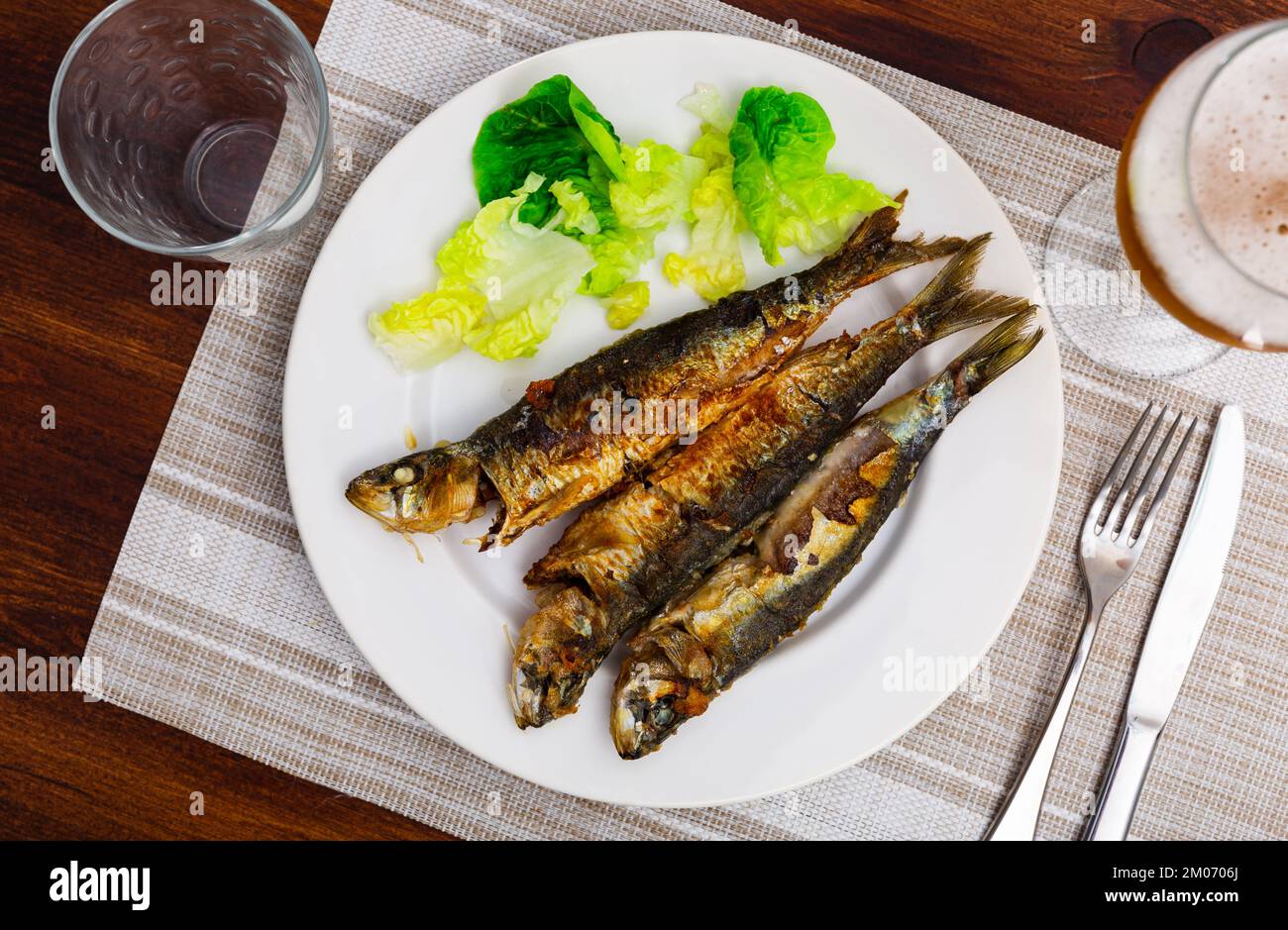 Appetizing fried sardines Stock Photo - Alamy