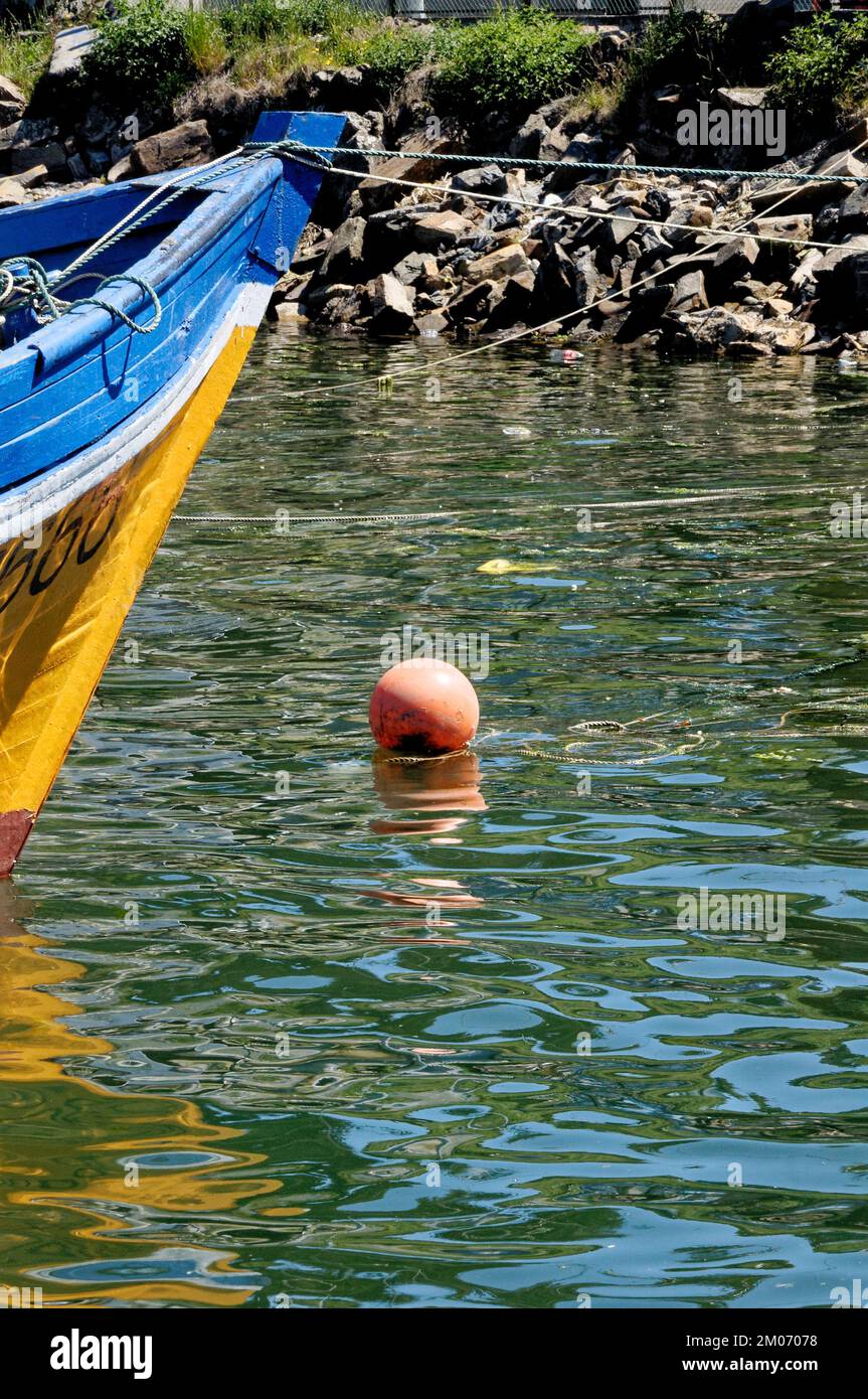 Fishing Boats in Golfo de Ancud - Castro Bay, Chilo Island in Chile's ...