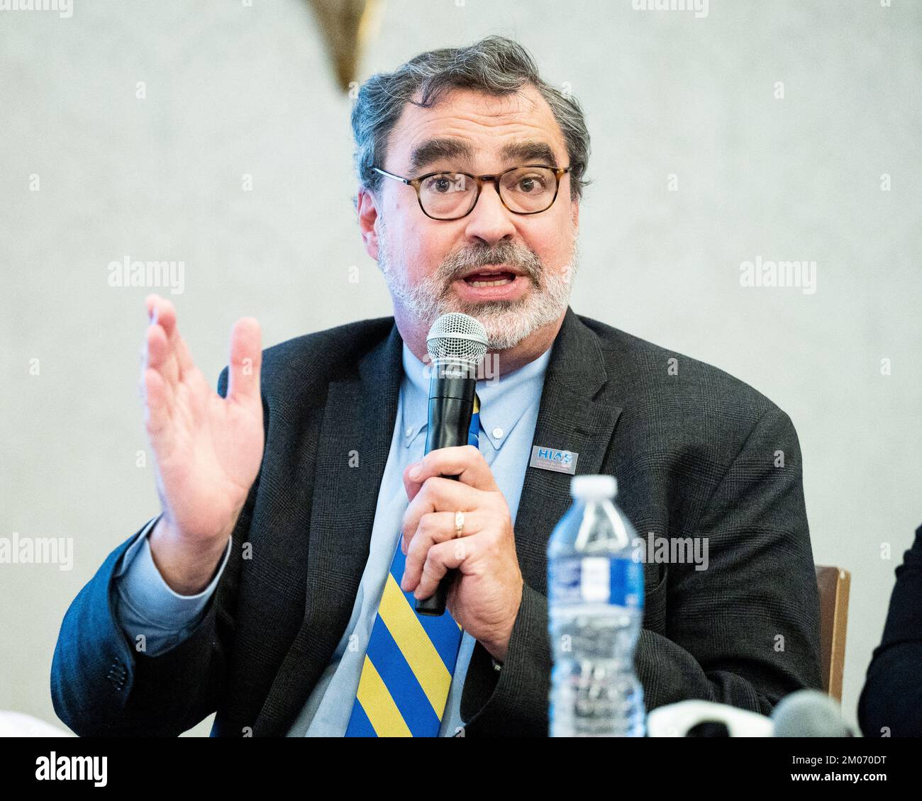 Mark Hetfield, President & CEO, HIAS, speaking at the 2022 J Street ...