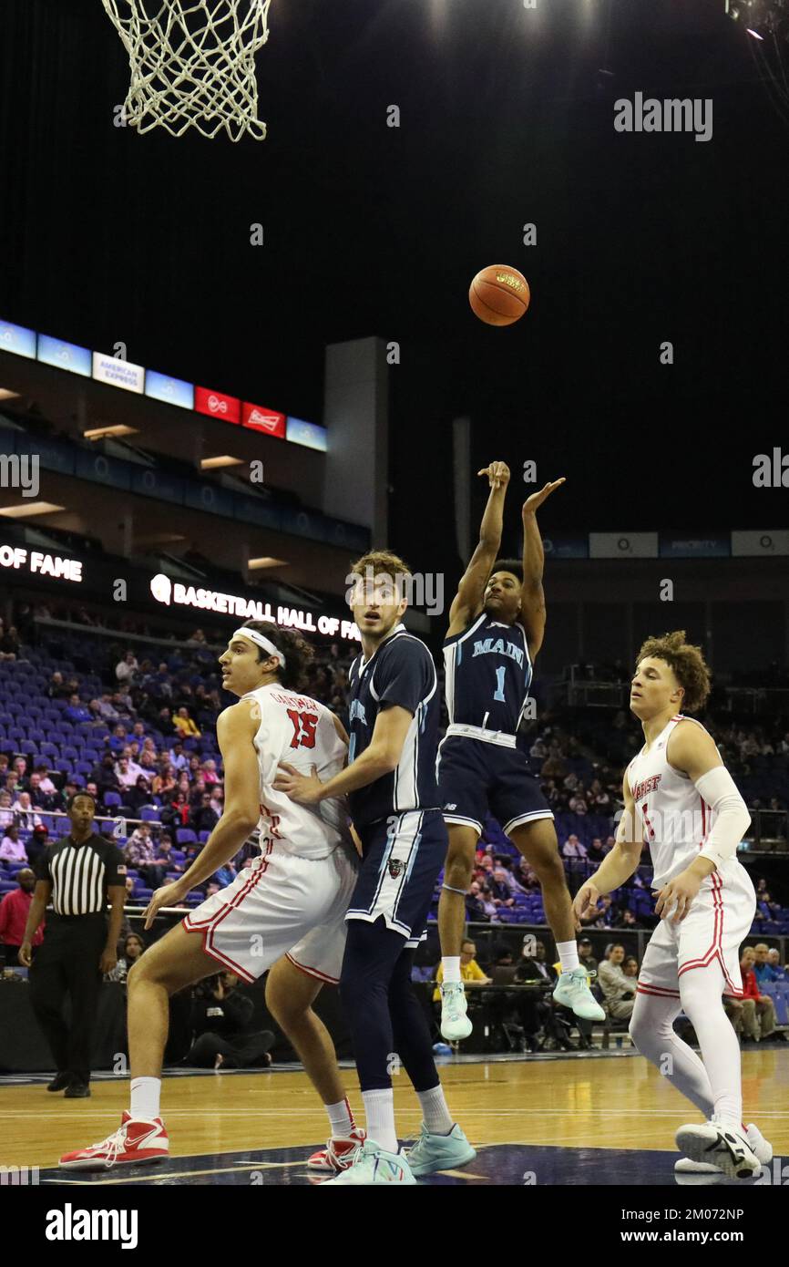 London, UK. 04th Dec, 2022. Kellen Tynes of University of Maine on the ...