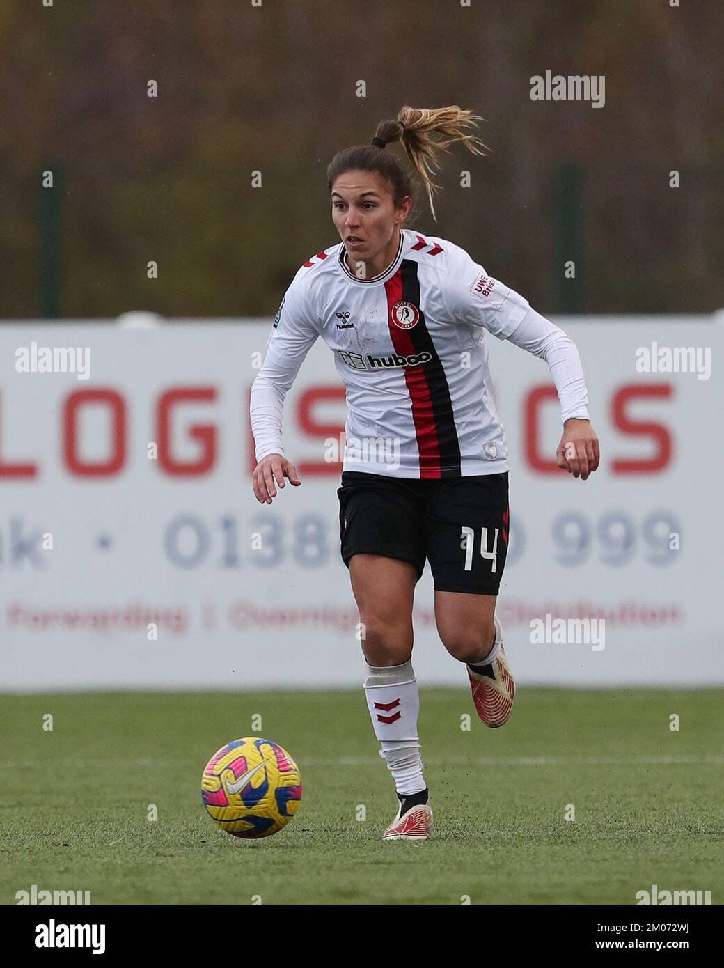Durham, UK. 4th December 2022. VICKY BRUCE of Bristol City during the ...