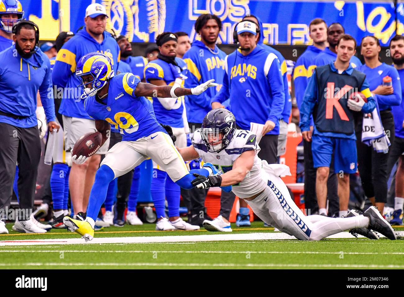 Inglewood, CA. 4th Dec, 2022. Los Angeles Rams wide receiver Brandon ...