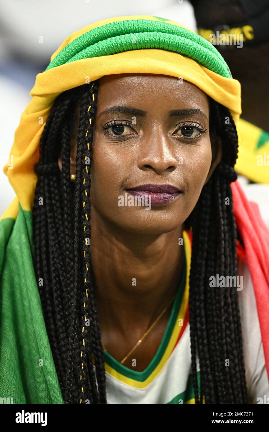 Doha, Qatar. 04th Dec, 2022. Senegalese fans attend England v Senegal ...