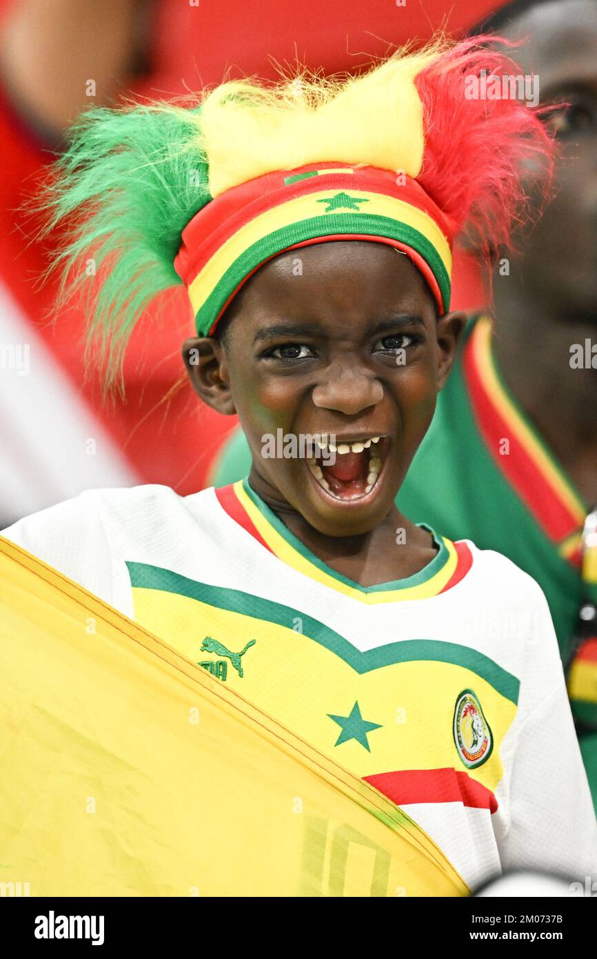 Doha, Qatar. 04th Dec, 2022. Senegalese fans attend England v Senegal ...