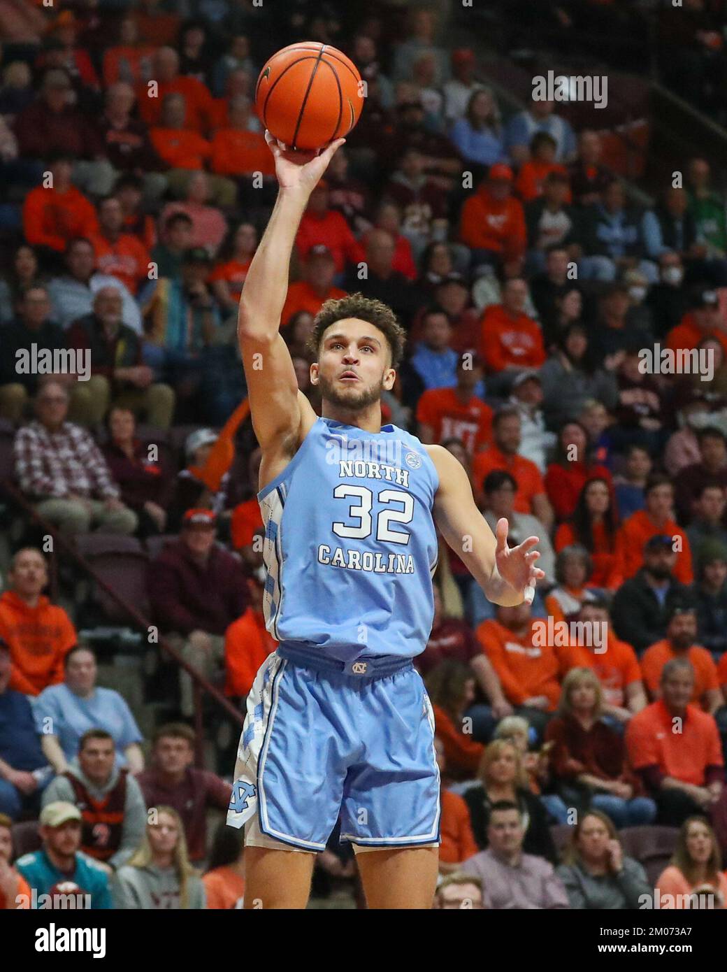 Blacksburg, Virginia, USA. 4th Dec, 2022. North Carolina Tar Heels ...