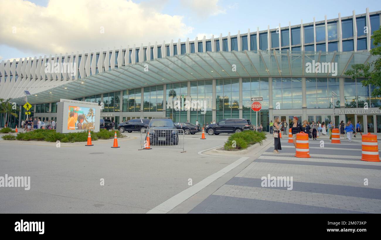 Miami Beach, FL, USA - December 2, 2022: Art Basel at the Miami Beach ...