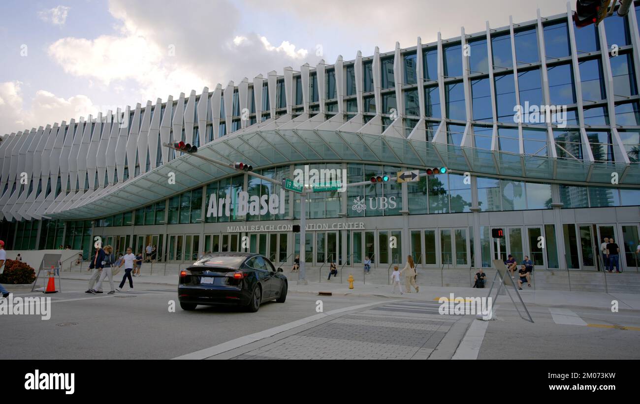 Miami Beach, FL, USA - December 2, 2022: Art Basel Miami Beach ...