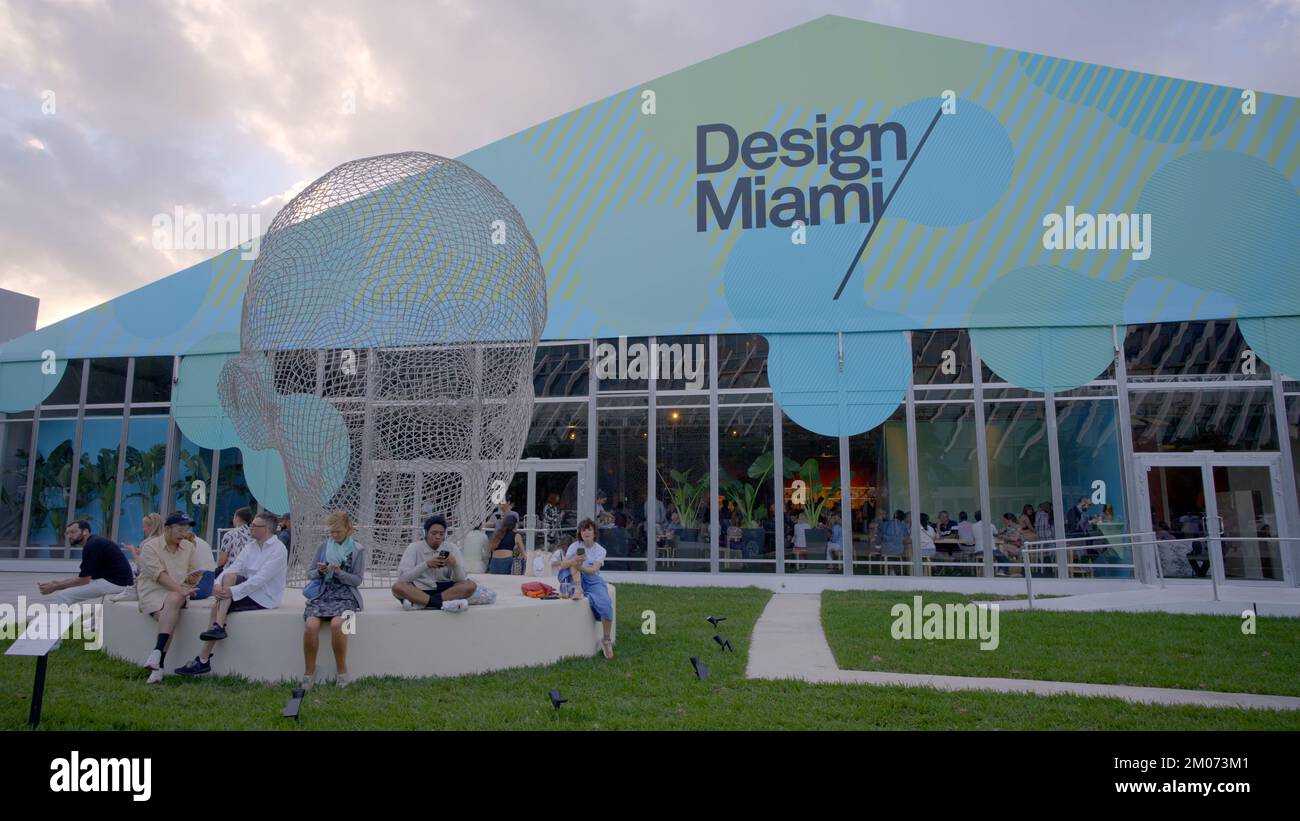Miami Beach, FL, USA - December 2, 2022: Design Miami art exhibit by ...