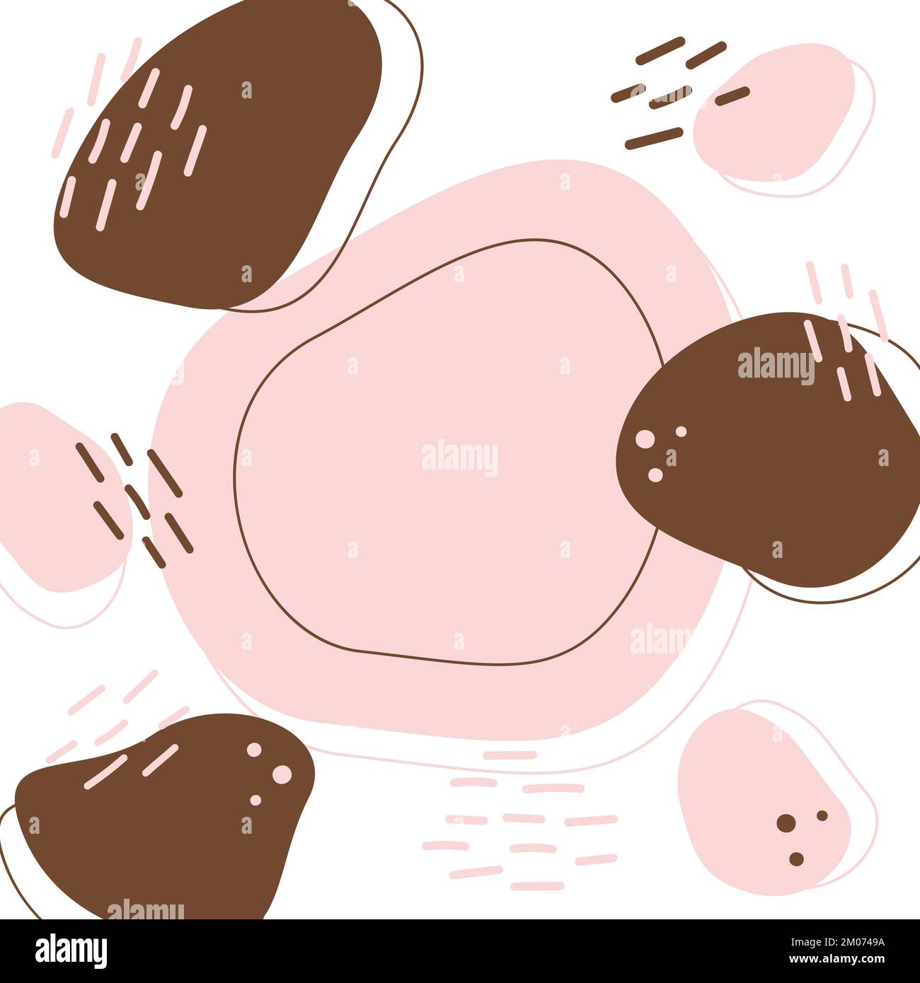 Abstract color spots, background texture in trendy pale pink shades ...