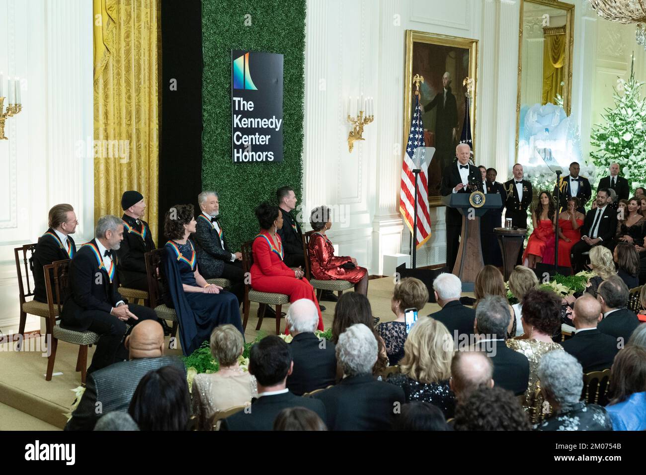 United States President Joe Biden makes remarks as he and first lady Dr ...