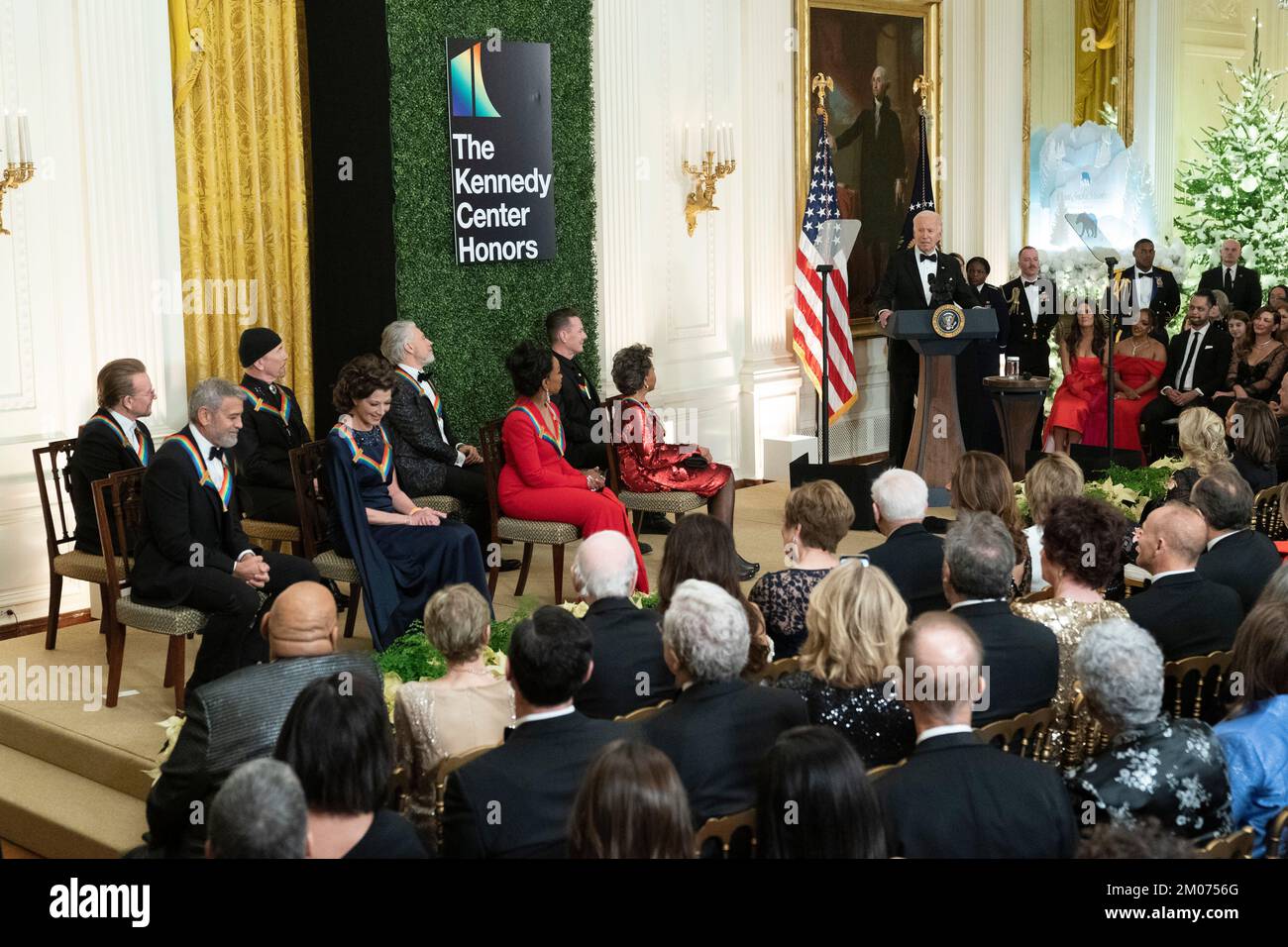United States President Joe Biden makes remarks as he and first lady Dr ...