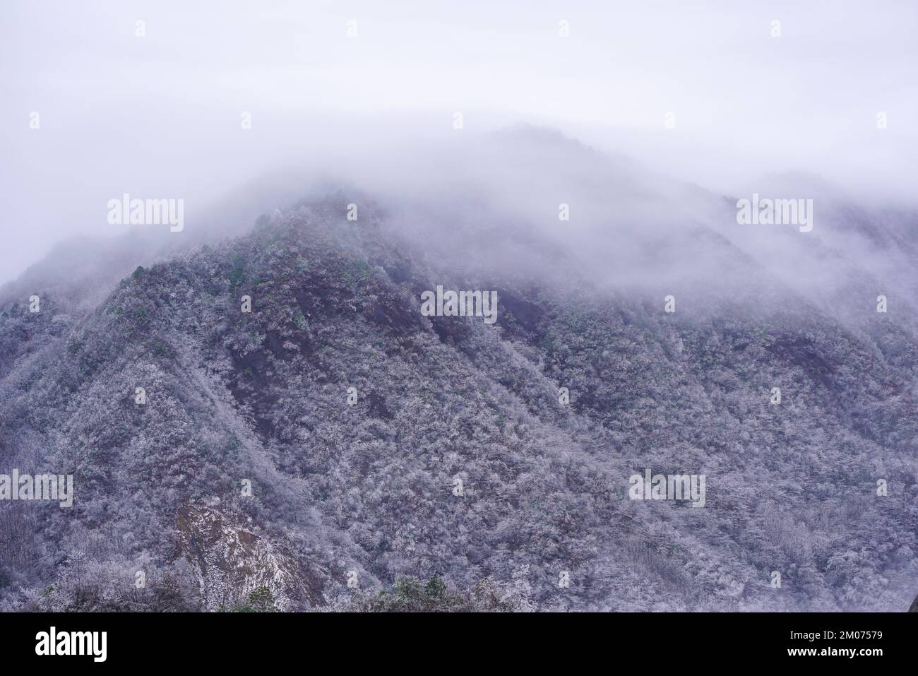 GUILIN, CHINA - DECEMBER 2, 2022 - A view of the sea of clouds at ...