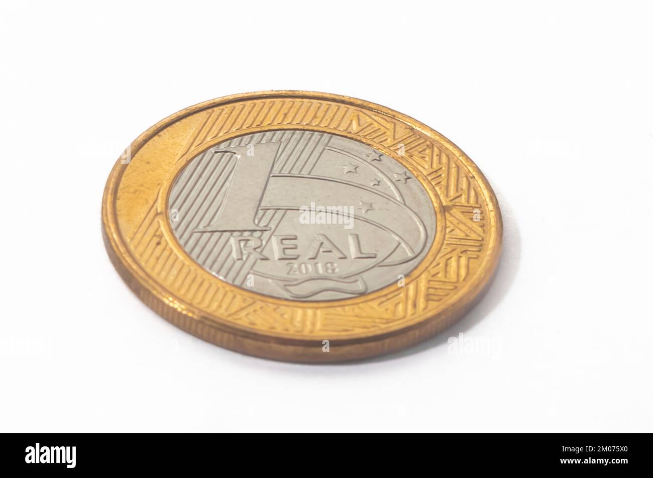 Brazilian currencies, front and back with white background,Brazilian ...