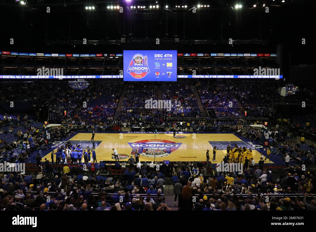 London, UK. 04th Dec, 2022. The o2 arena before the London Showcase of ...