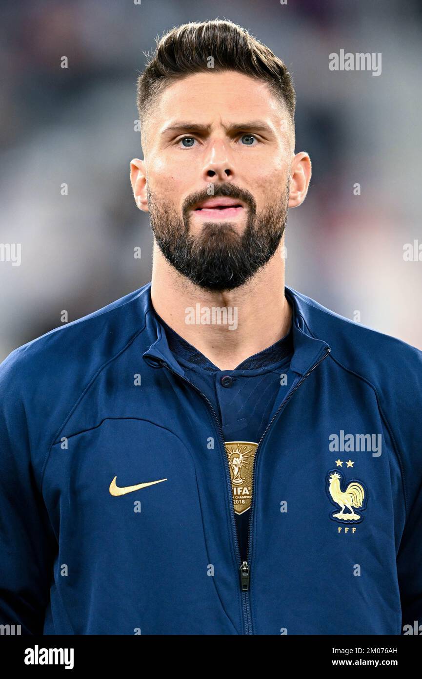 Olivier GIROUD of France during the FIFA World Cup Qatar 2022 Round 16 match between France and ...