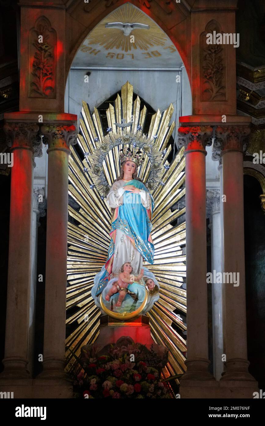 Puerto Vallarta, Mexico - November 9, 2022 - The statue of Mary and ...
