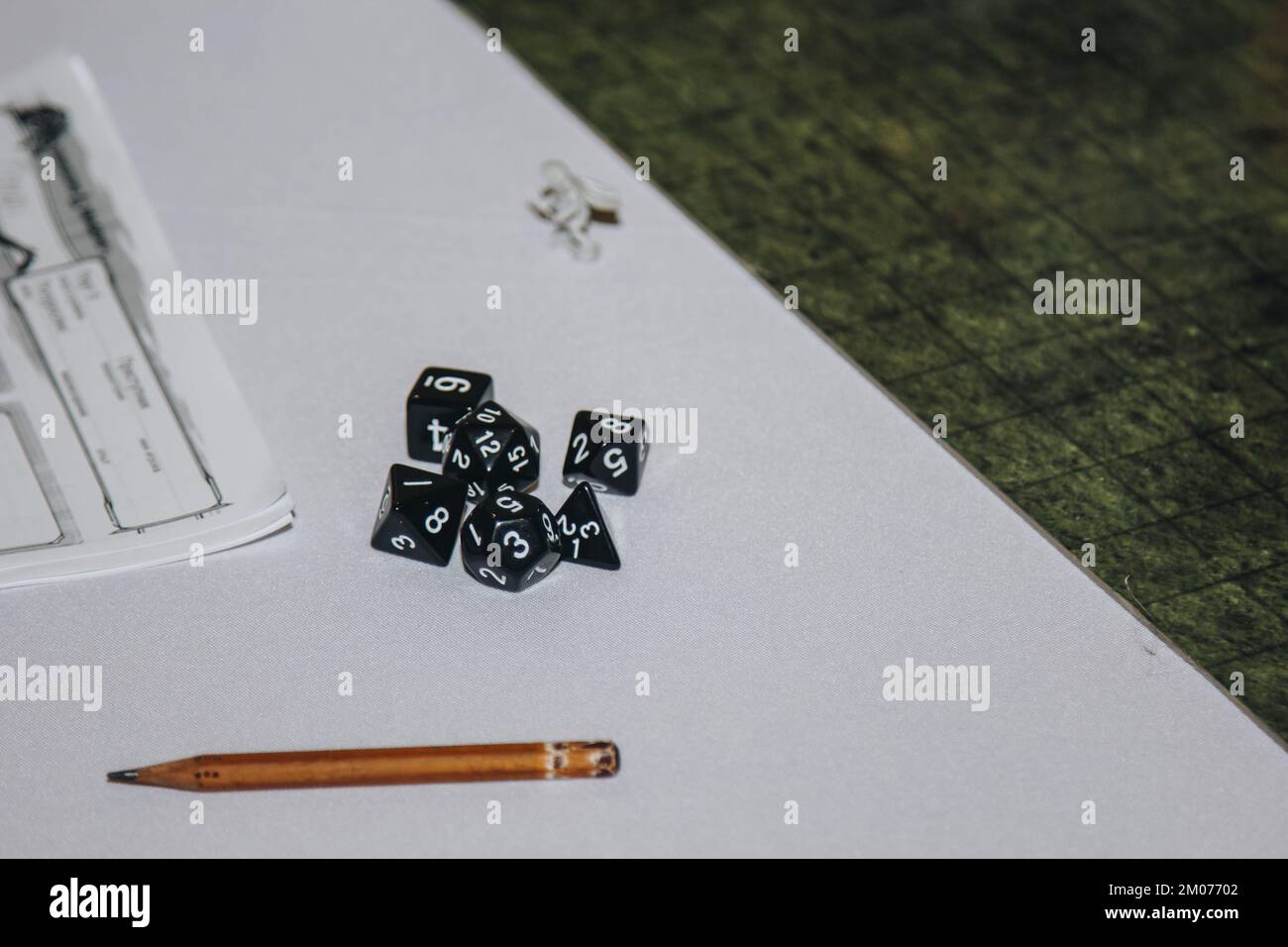 A set of polyhedral dice used for role playing games such as Dungeons ...