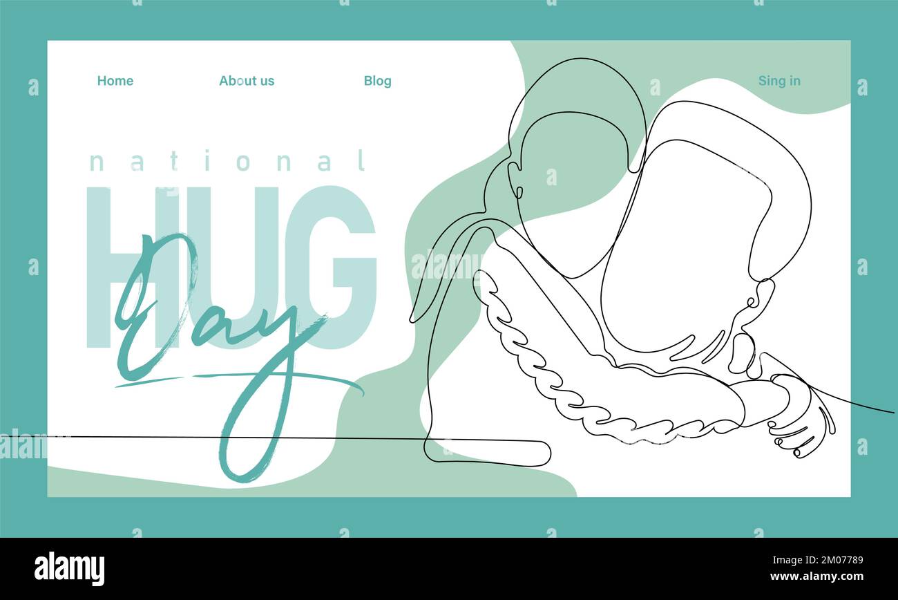 Single hand drawn outline continuous of Web banner or landing page with ...