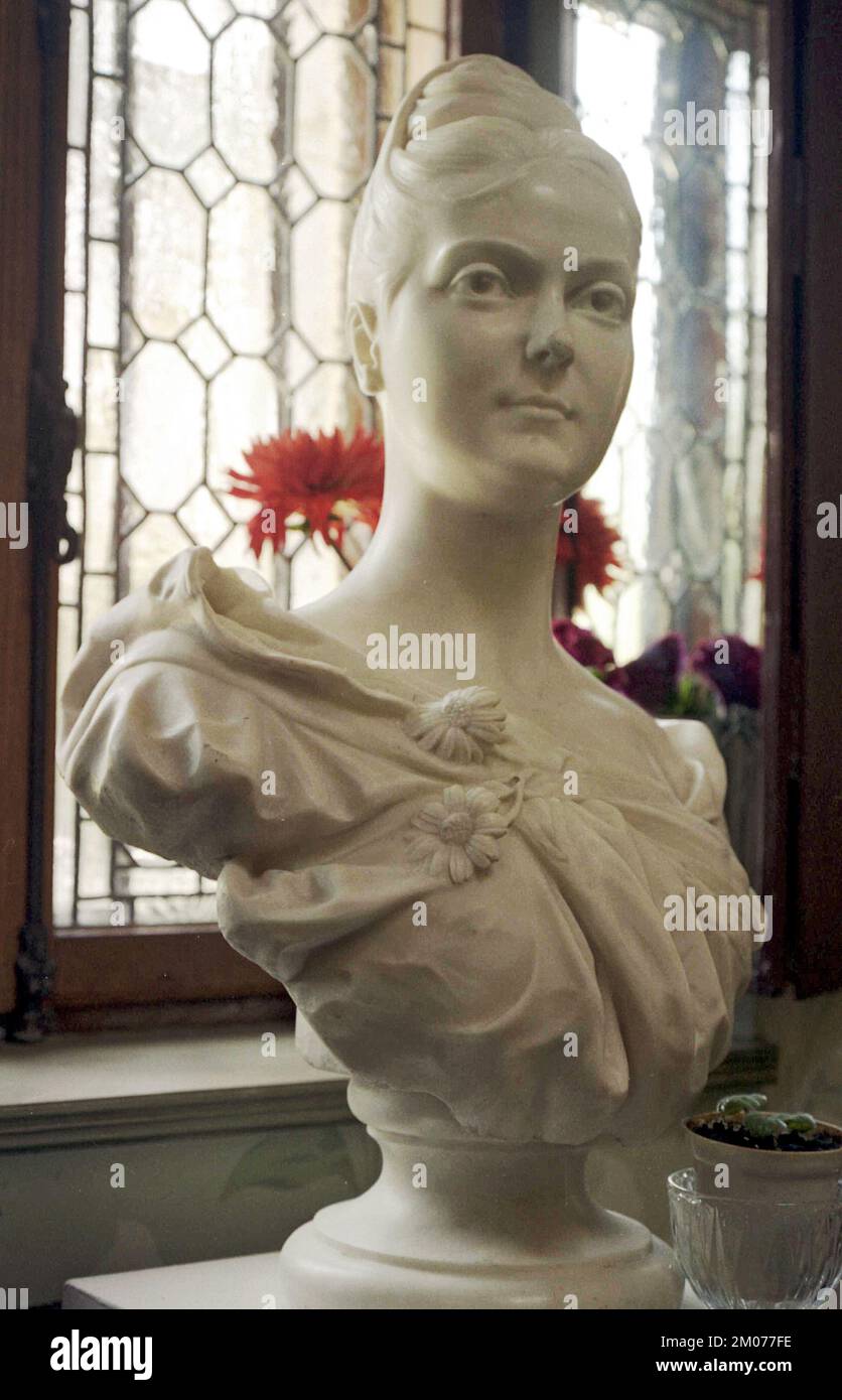 Câmpina, Prahova County, Romania, approx. 2000. Bust of Iulia in the ...