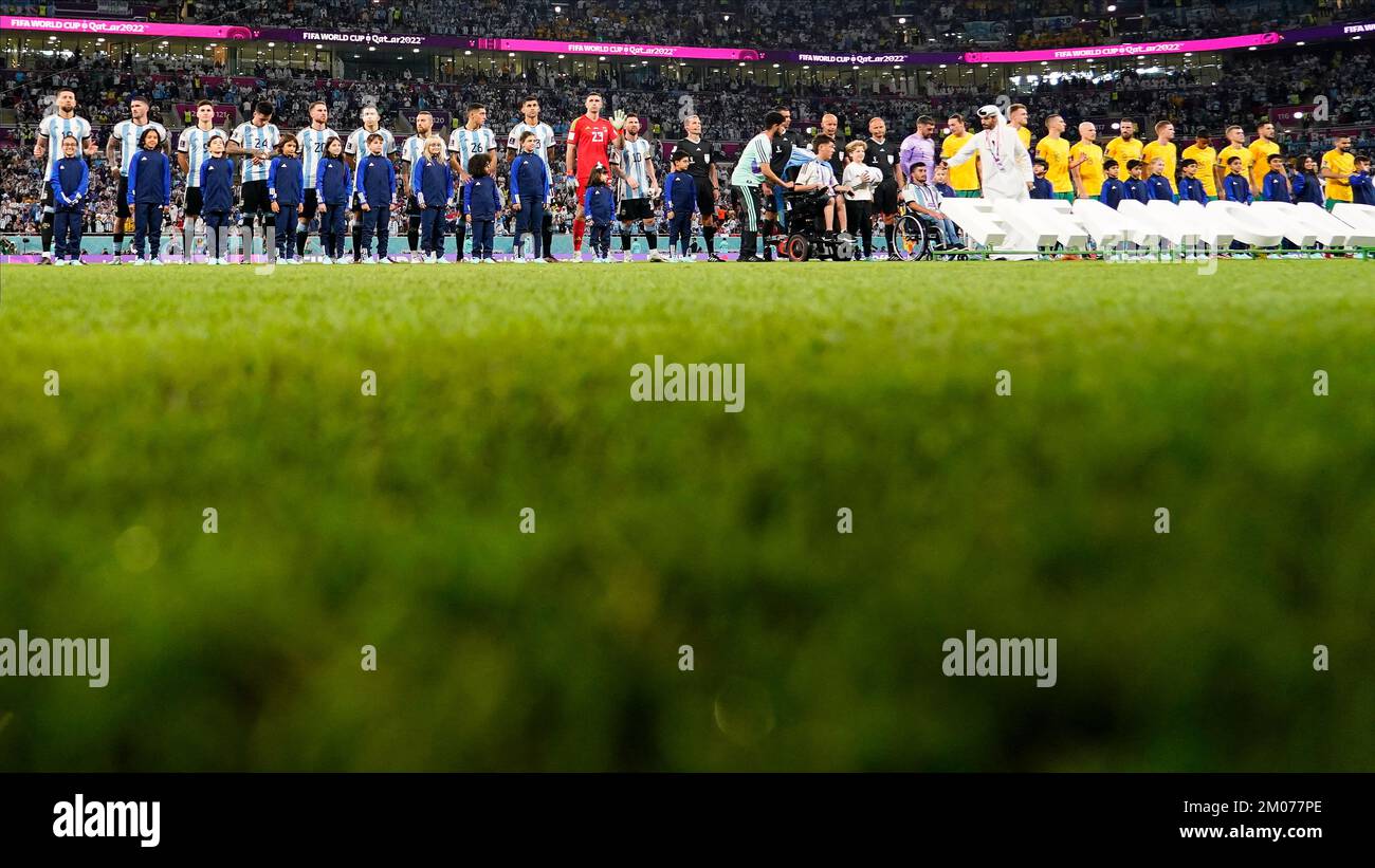 Argentina and Australia team groups during the FIFA World Cup Qatar ...