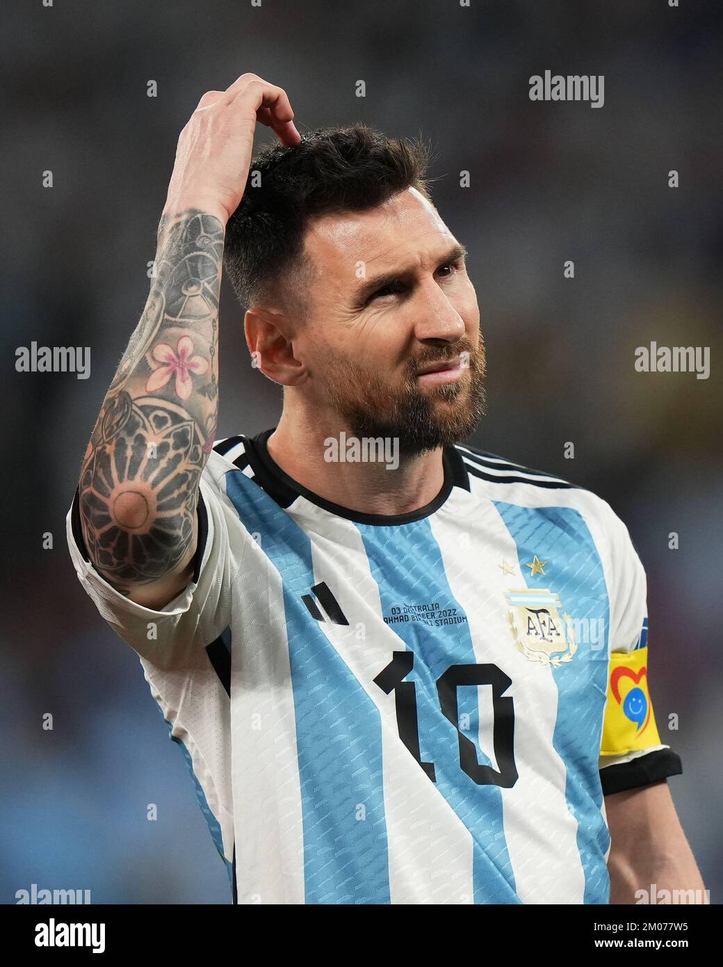 Lionel Messi of Argentina during the FIFA World Cup Qatar 2022 match ...