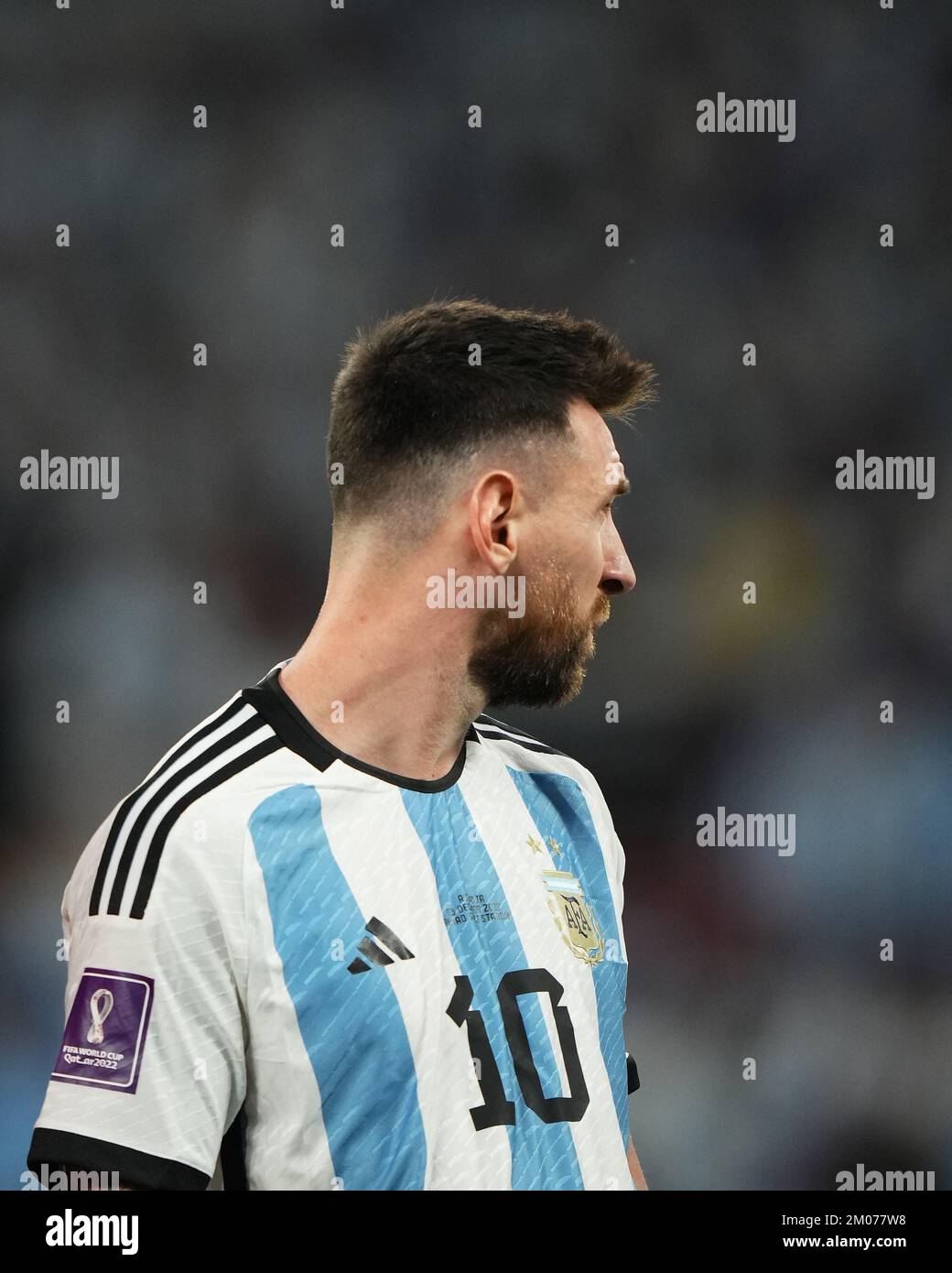 Lionel Messi of Argentina during the FIFA World Cup Qatar 2022 match ...
