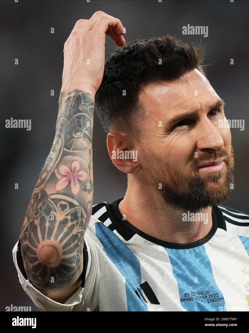 Lionel Messi of Argentina during the FIFA World Cup Qatar 2022 match ...