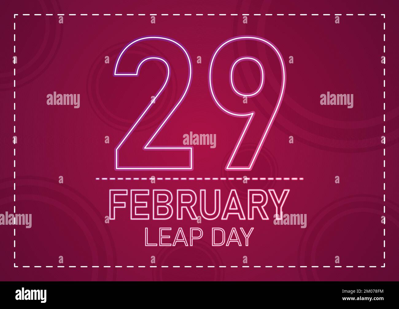 Happy Leap Day on 29 February with Cute Frog in Flat Style Cartoon Hand ...
