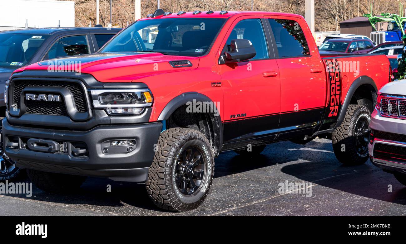 A new, red Ram 2500 Power Wagon for sale at a dealership in Ross ...