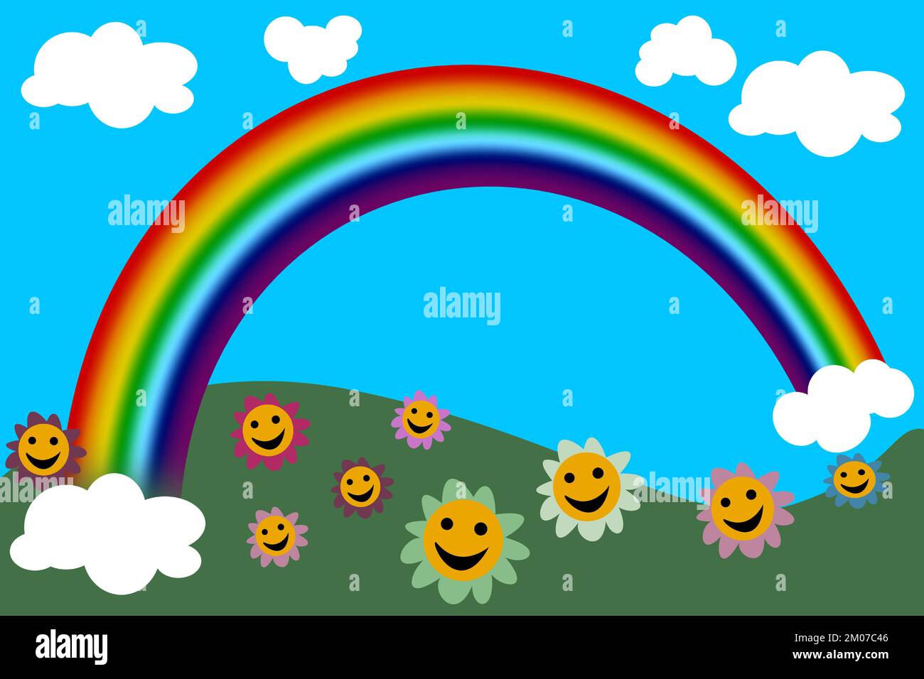 Drawing a rainbow Stock Vector Images - Alamy
