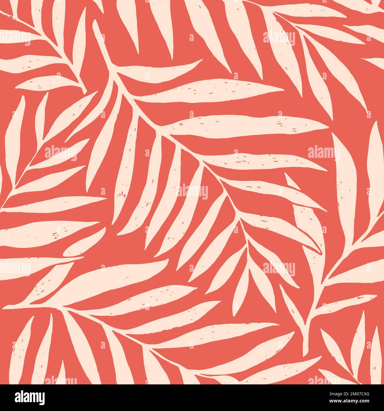 Seamless vector pattern palm dypsis leaves. Palm leaves tropical fabric ...