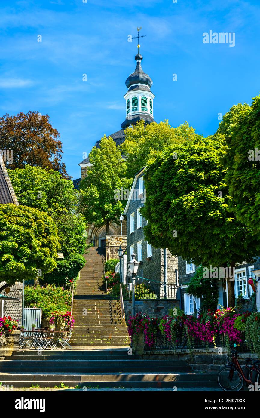 Townscape of Solingen-Grafrath in North Rhine-Westphalia, Germany Stock ...