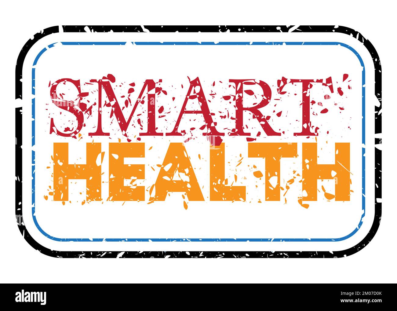 Simple vintage rubber stamp with Smart Health text Stock Vector Image ...
