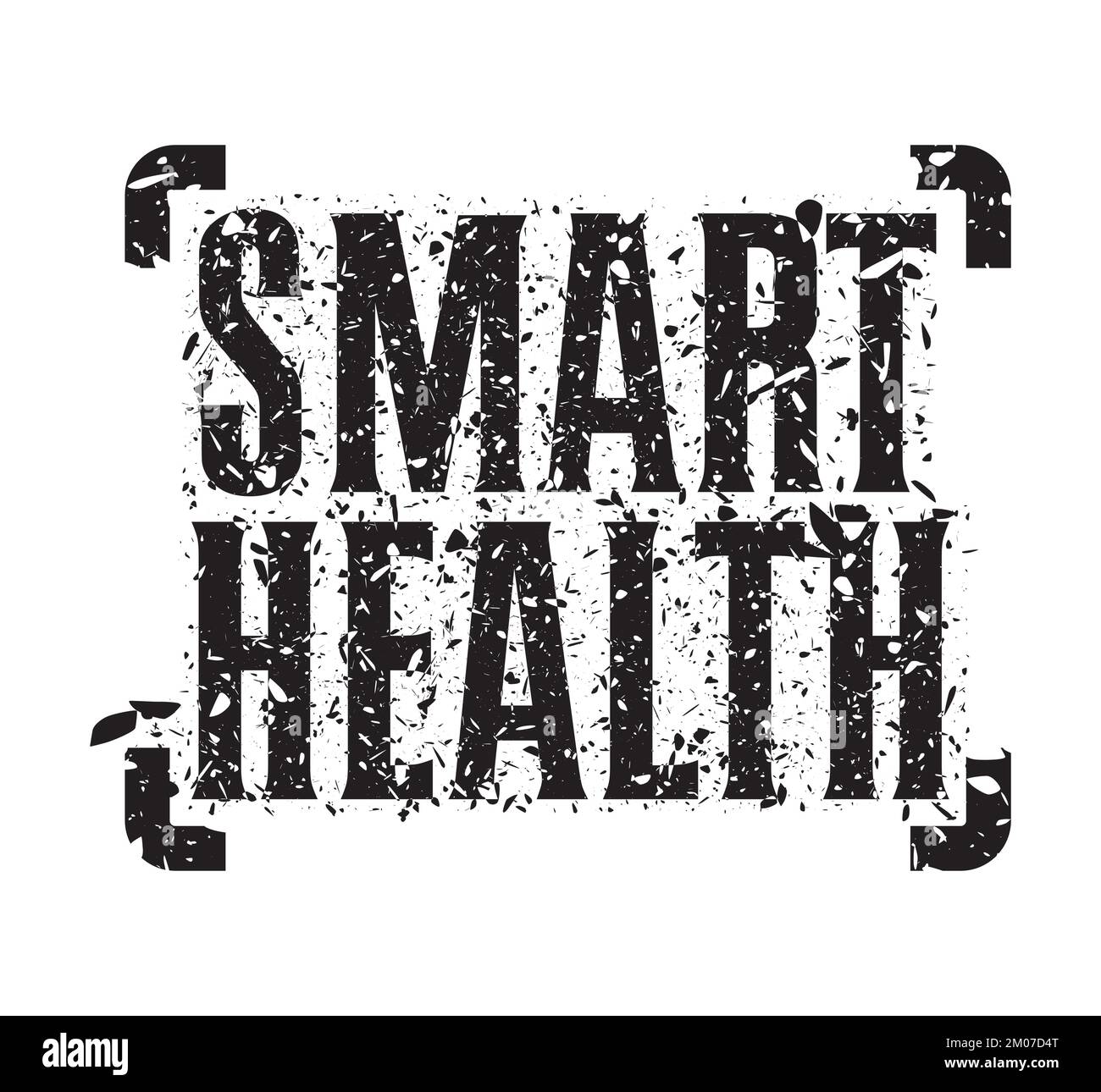 Simple vintage rubber stamp with Smart Health text Stock Vector Image ...