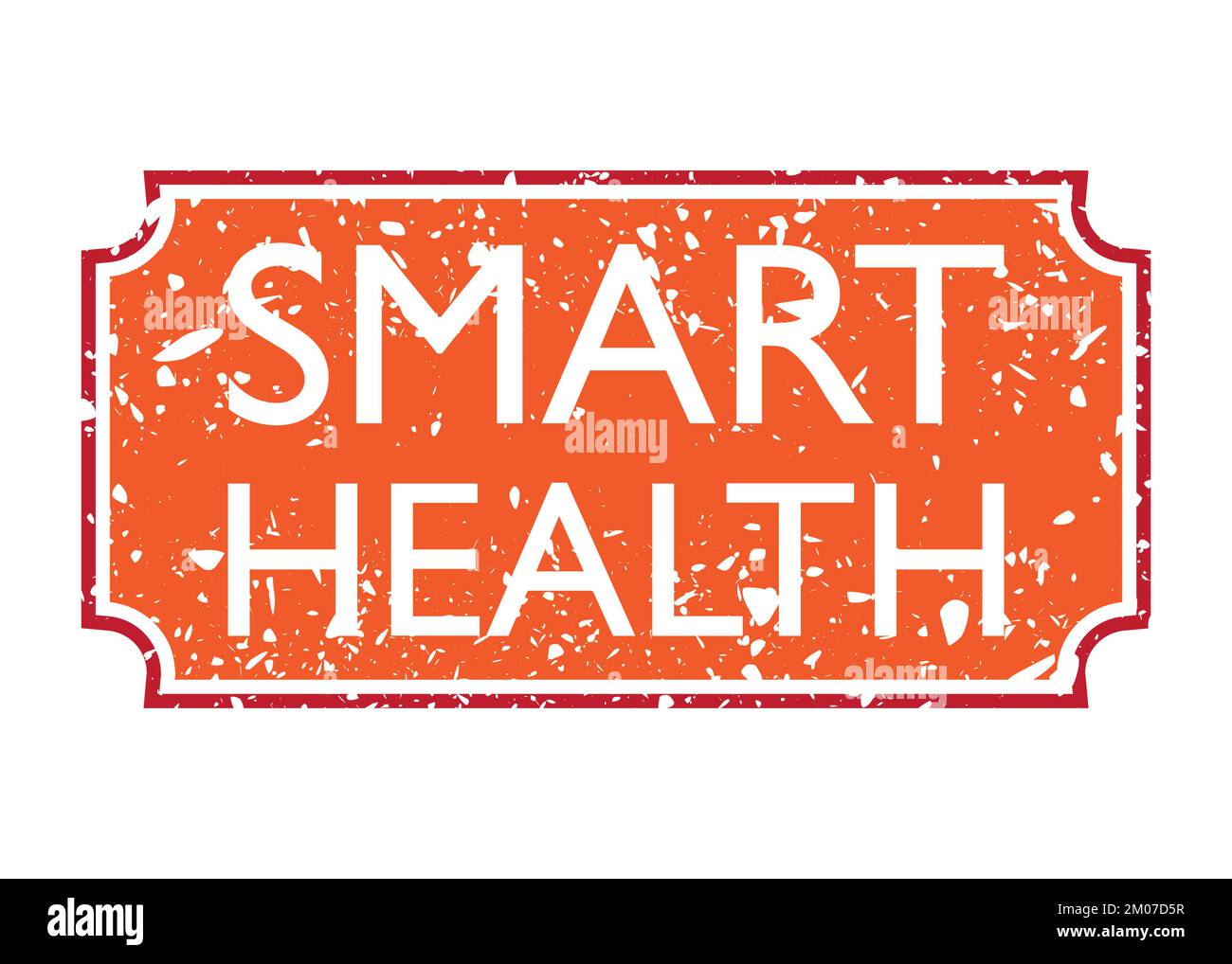Simple vintage rubber stamp with Smart Health text Stock Vector Image ...